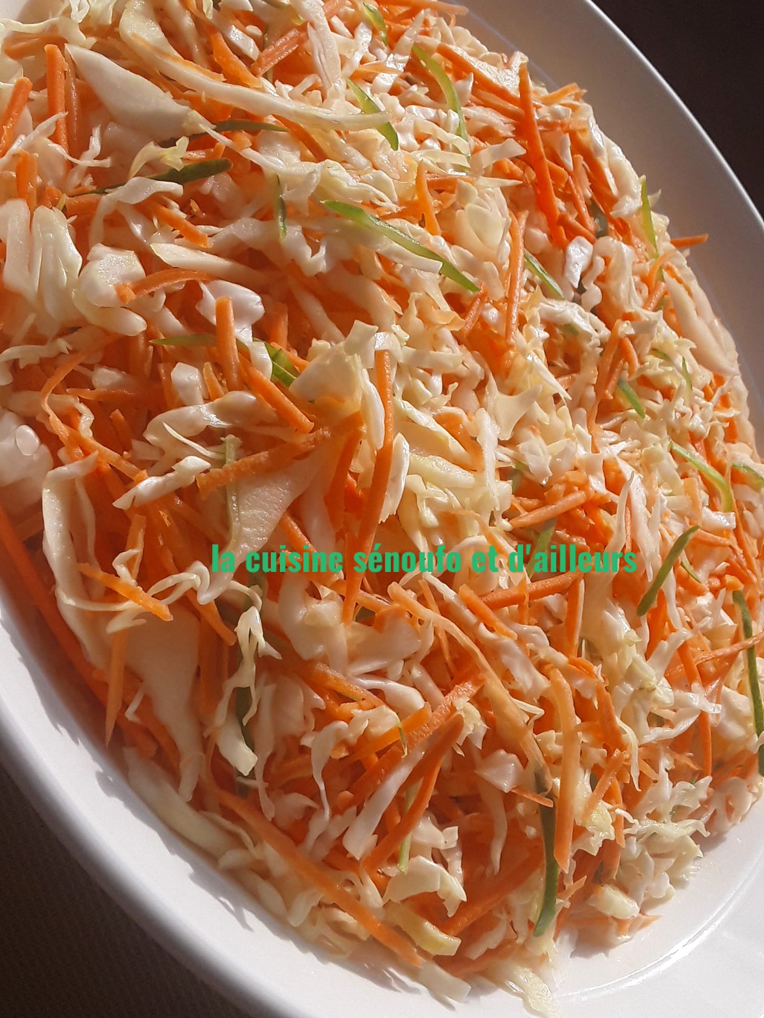 Salade de choux blanc feat vinaigrette allégée - Cuisine de Chez Nous