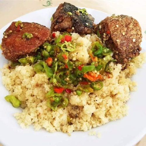 Garba de la côte d’Ivoire « zeguen ou guero » - Cuisine de Chez Nous