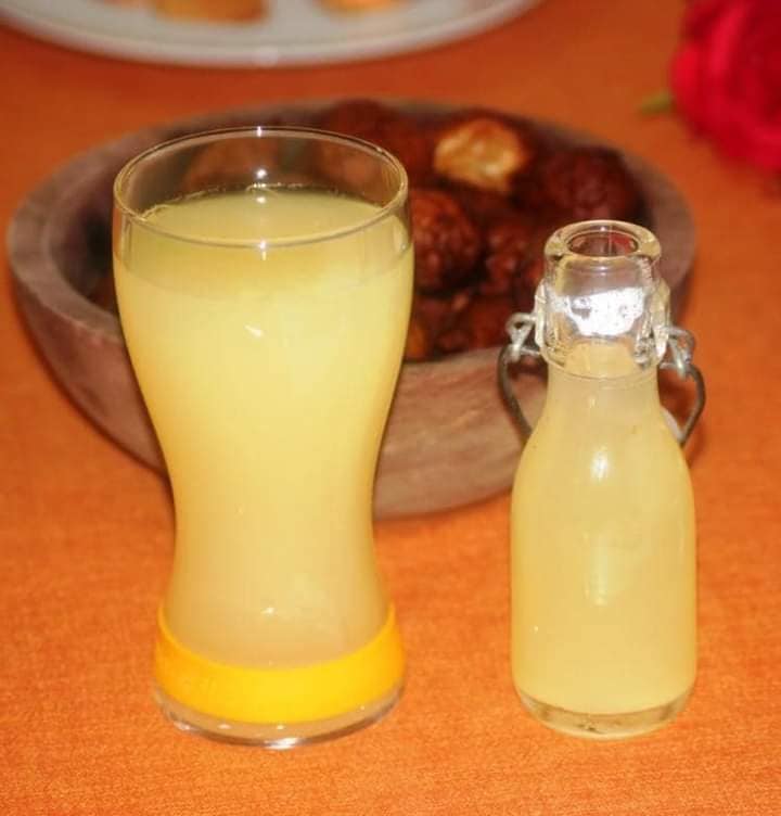 Jus naturel de gingembre et ananas - Cuisine de Chez Nous
