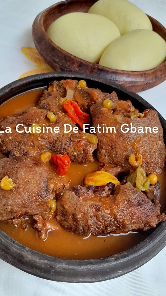 Du foutou igname à la sauce gnangnan 😊 - Cuisine de Chez Nous