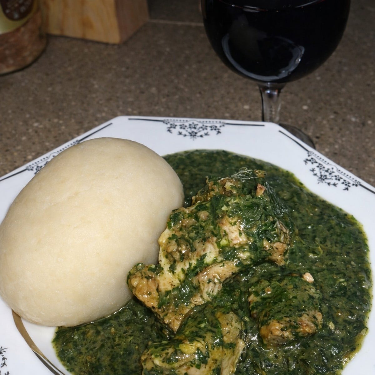 Foufou frais et sauce keleng… | Cuisine de Chez Nous